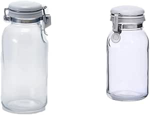 Amazon｜【2点セット 【日本製】】 星硝(Seisho) セラーメイト 保存 これは便利 調味料びん ガラス 容器 500ml 223453 クリア + セラーメイト ワンプッシュ 便利 ...