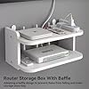 Amazon.com: HERCHR Router Stand WiFi Router Shelf, Small Mini Wall ...