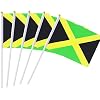 Amazon.com : 25 Pack Hand Held Small Mini Jamaica Jamaican Stick Flag ...