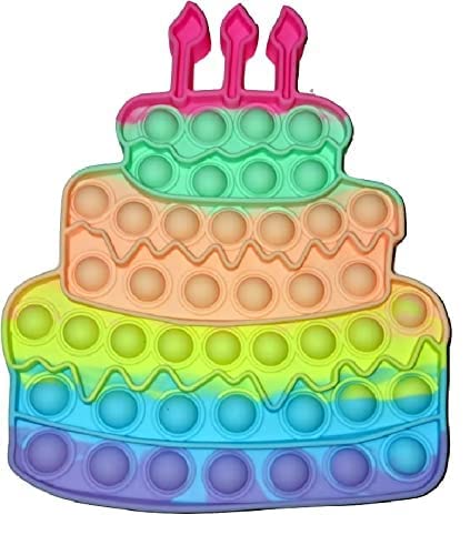 Buy Birthday Cake pop it Fidget Pop It Fidget (Cake Shape Pop it ...