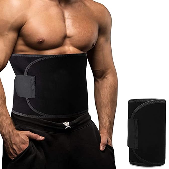 Waist Belt Elastic Band Weight Loss Flat Belly Belt Body Shaper ...