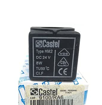 Vanky Industry Castel 9100/RA6 Type HM2 Solenoid Valve Coil DC24V 8W ...