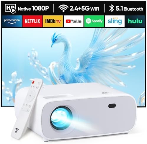 ZDK 2024 New Mini Projector with 5G WiFi, Full HD 1080P, 4K Supports BT ...