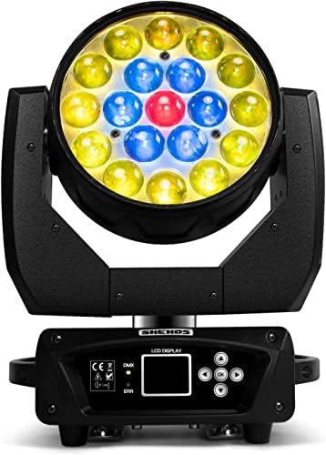 Amazon.com: SHEHDS Moving Head Light Bar LED 8x12W RGBW 4IN1 Beam and ...