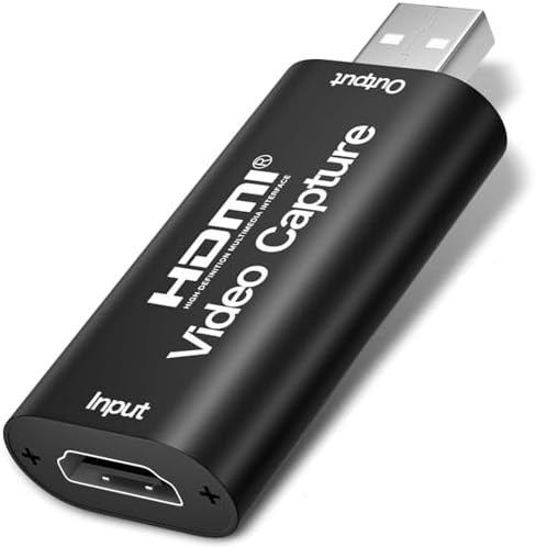 FEDUS USB 3.0 HDMI Capture Card, External Camera Capture Card for DSLR ...