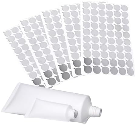 Amazon.com : 300Pcs/5 Sheets 15mm Silver Round Aluminum Foil Sealing ...