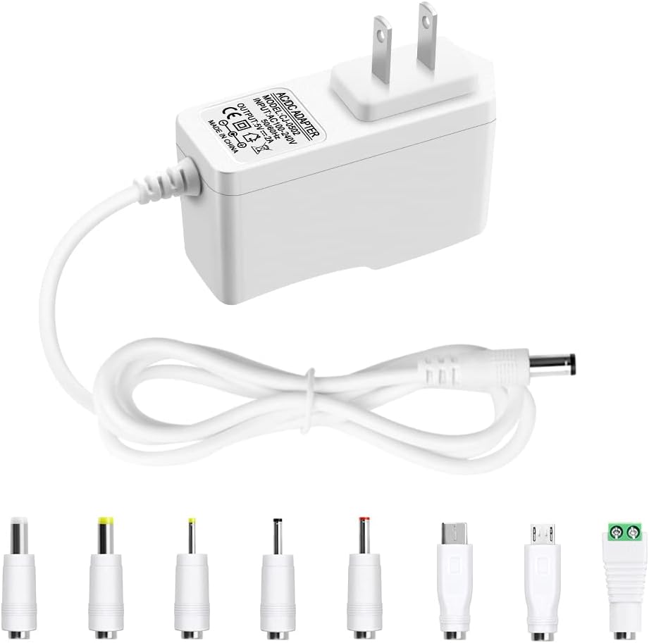 Amazon.com : Arkare 5V 2A Power Adapter 5V DC Power Supply 2000mA AC ...