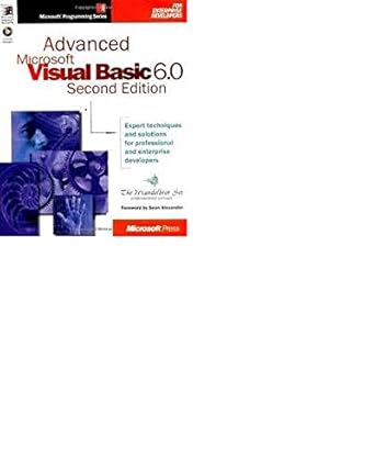 Amazon.com: Desktop Applications with Microsoft Visual Basic 6.0 MCSD Training Kit For Exam 70 ...