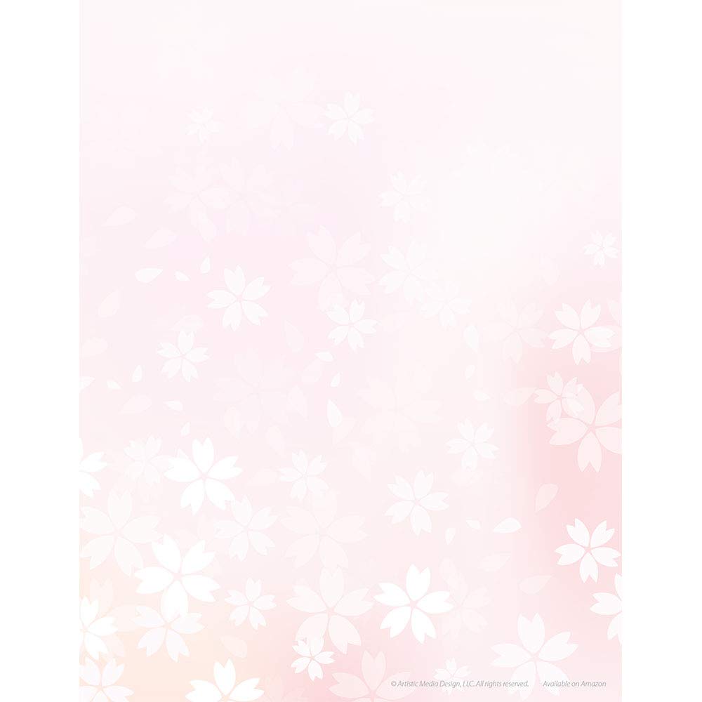 Amazon.com : Spring Stationery (Set of 40) - Seasonal Letterhead - 8.5 ...