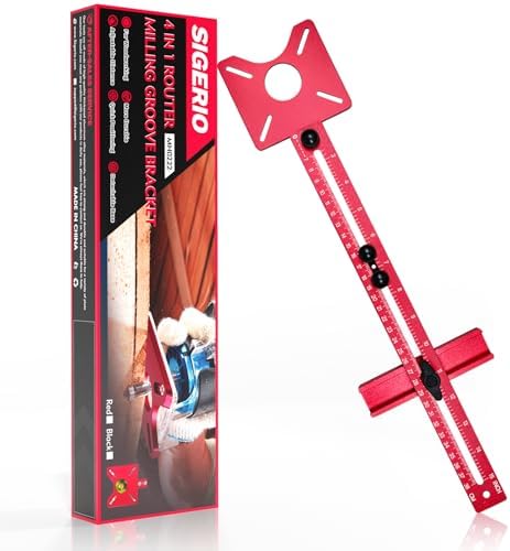 Upgraded 4 in 1 Router Milling Groove Bracket, Sigerio Adjustable ...