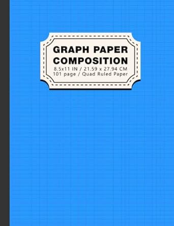 Graph Paper Composition Notebook: Quad-Ruled, 100-Sheet Mead-Style ...