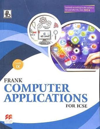 Amazon.in: Buy Frank Computer App ICSE 2024 Class 9 Book Online at Low ...