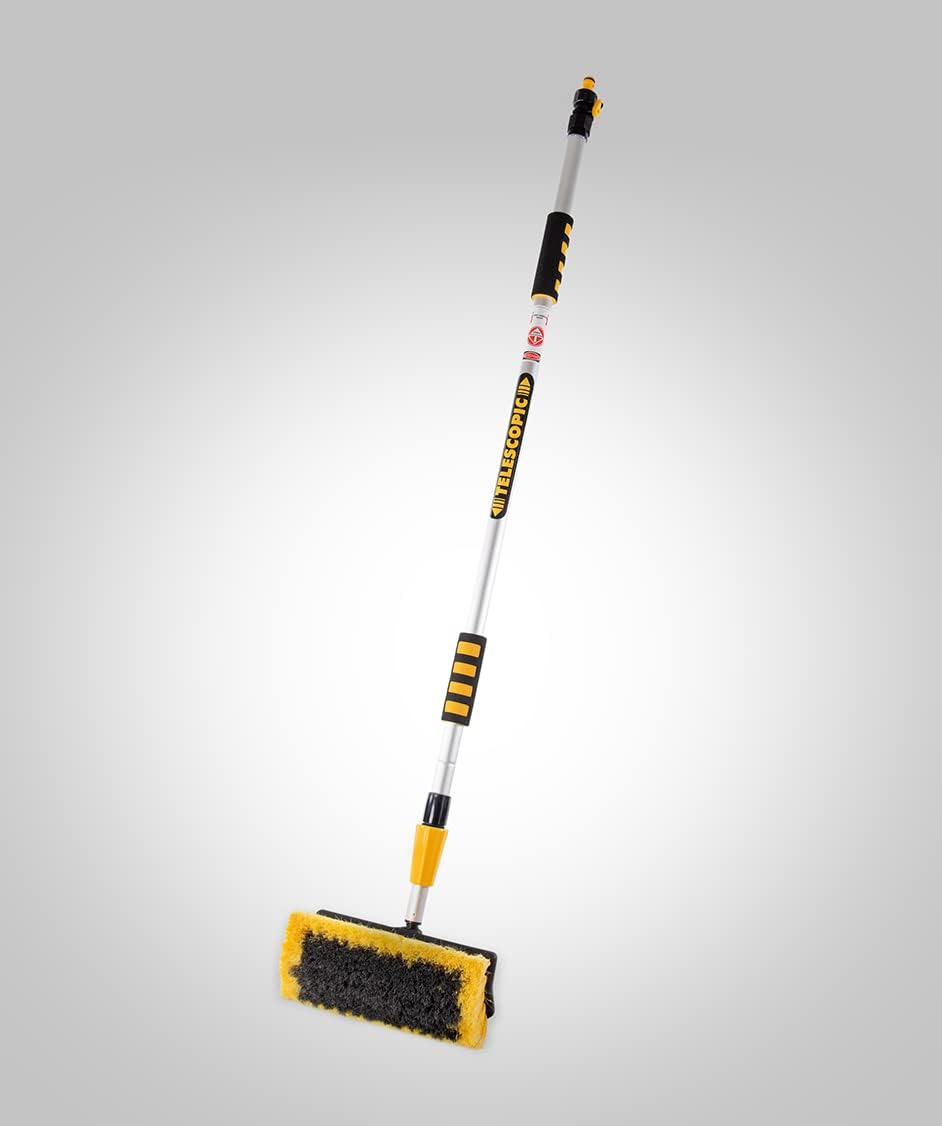 2M Long Handle Telescopic Water Fed Brush Extendable Window Wash ...