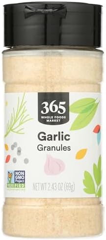 Amazon.com : 365 by Whole Foods Market, Garlic Granules, 2.43 Ounce ...