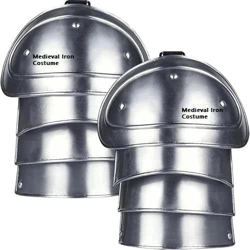 Amazon.com: Medieval Gorget and Pauldron Set - Large Metal Knight Armor ...