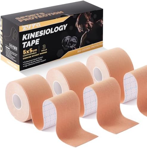 Amazon.com: ZVTQ Kinesiology Tape (3 Rolls) - Acrylic Adhesive Muscle ...