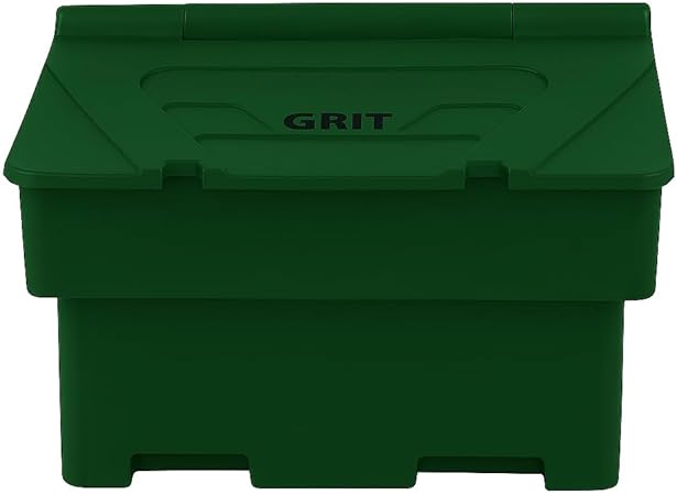 200L Green Grit Salt Bin Stackable Heavy Duty Containers 102x72x52CM ...