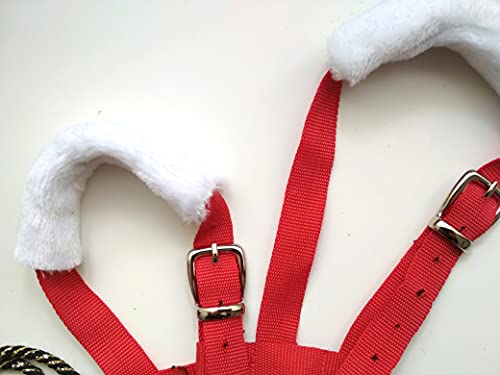Red hobby horse halter | Stick horse tack | Hobby horse accessory ...