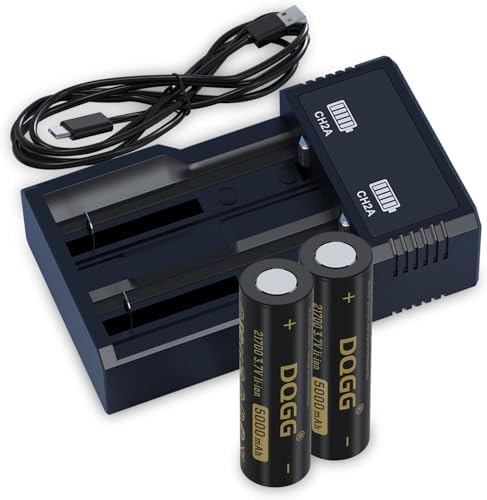 Amazon.com: 21700 Rechargeable Battery 3.7Volt Flat Top 5000mAh High ...