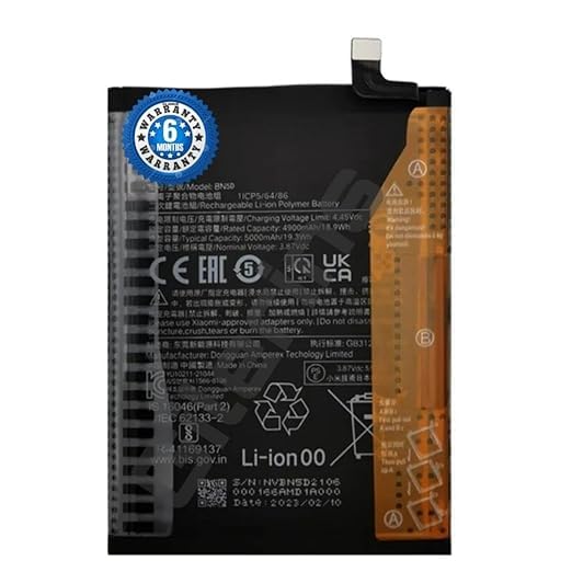 GILERINS® Original BN5D Battery for Xiaomi Redmi Note 11s /11S M4 Pro ...