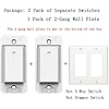 Smart Light Switch, Double Smart WiFi Light Switches, Smart Switch 2 ...