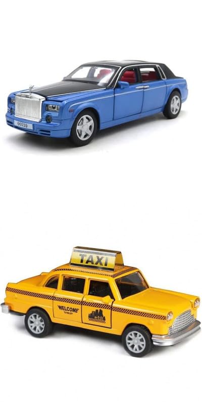 Toyflix Die Cast Pull Back Sedan Blinking Lights Car Jeep Openable Door ...