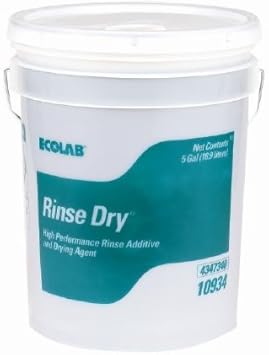 Ecolab Rinse Dry Additive - 5 Gallon : Amazon.ca: Industrial & Scientific