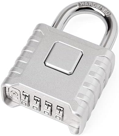 Weielt Heavy Duty Combination Padlocks Outdoor, 52mm Stainless Steel 4 ...