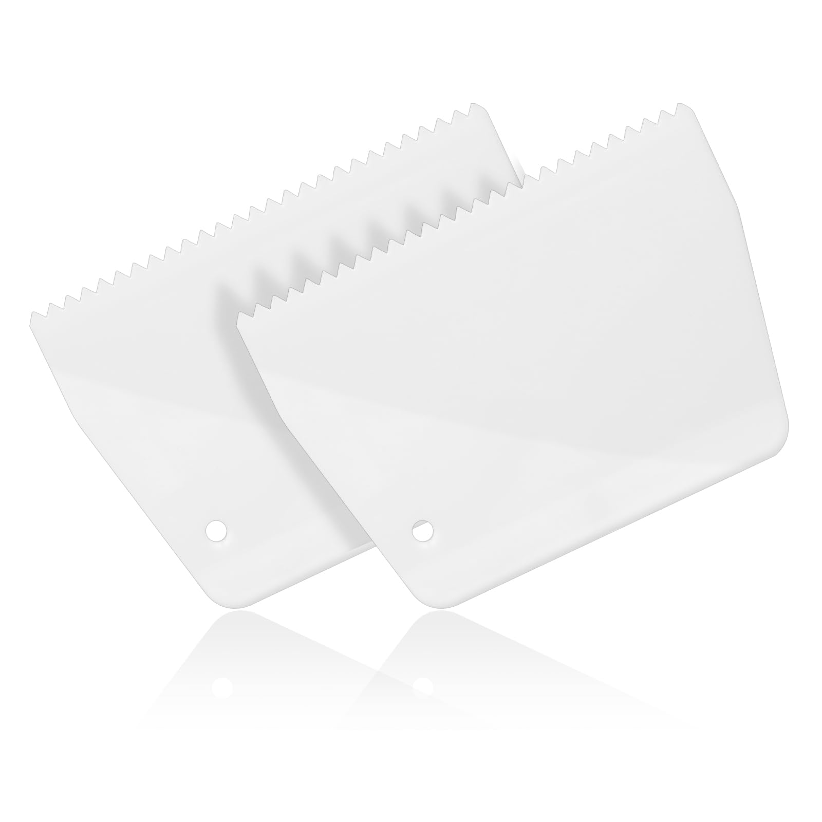 2 Pcs Adhesive Spreader Plastic Trowel 3/16" Tooth Notched Glue ...