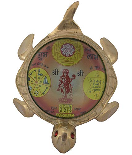 Buy Maa Padma Farms Brass Made- Shubh Labh Yantra on Tortoise for Good ...