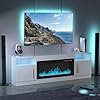 Amazon.com: VENDORZ TV Stand with Fireplace, 70 Inch Fire Places TV ...