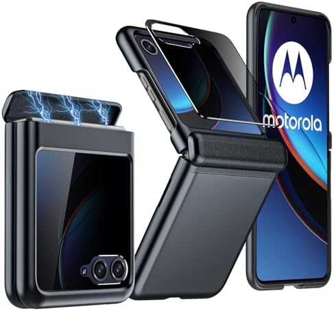 Amazon.com: BSNRM for Motorola Razr Plus Case, Built-in Privacy Screen ...