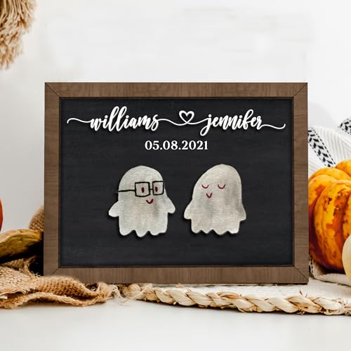 Amazon.com: Personalized Forever My Boo Sign, Cute Ghost host Couple ...