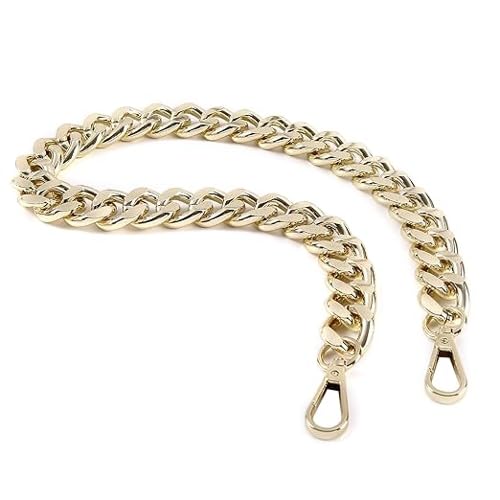IMMIJWELL 100 CM Trendy Chunky Metal Chain Purse Handle Shoulder Strap ...