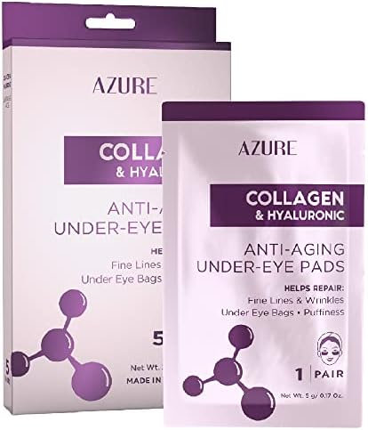 Amazon.com: AZURE 24K Gold & Retinol Anti Aging Under Eye Patches ...