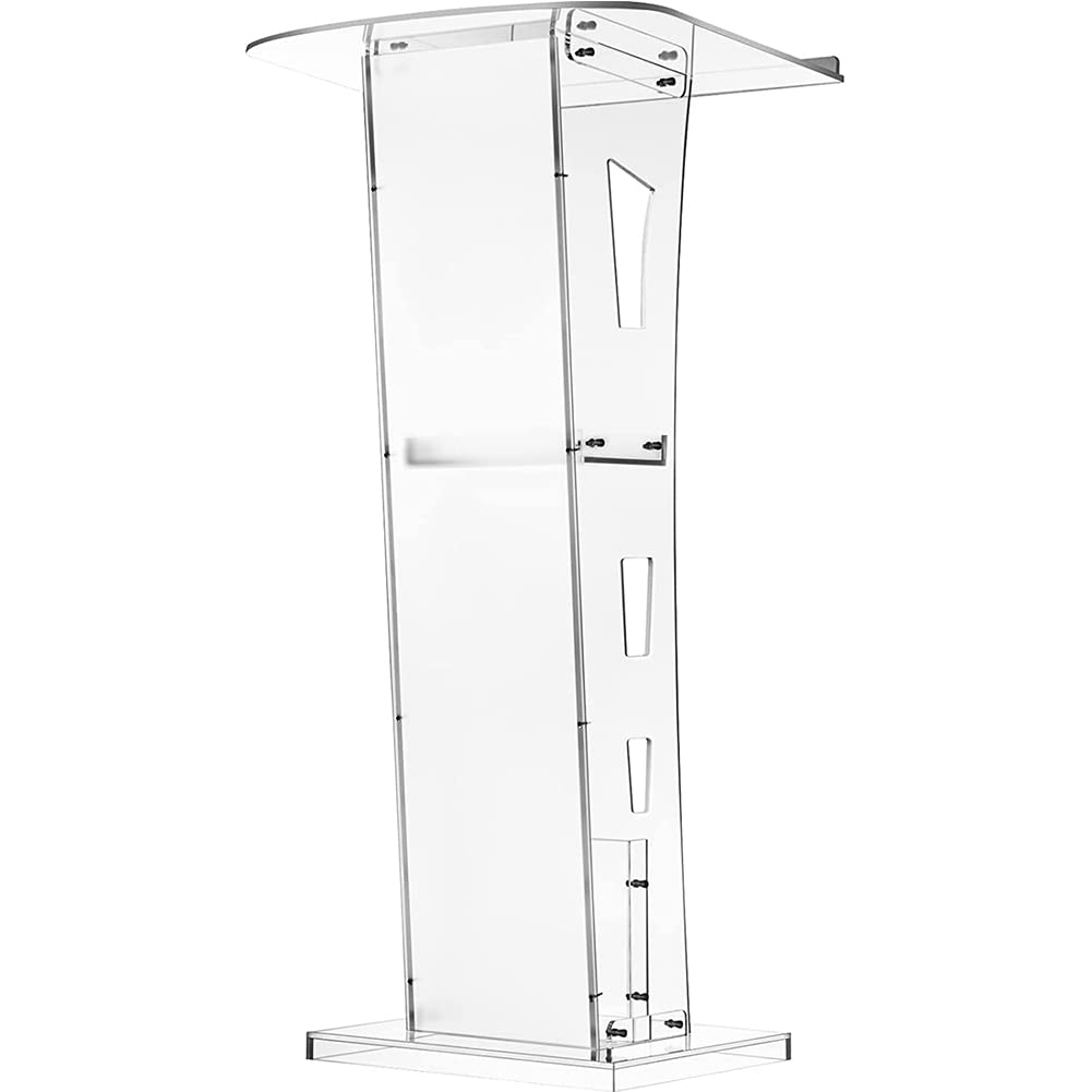 Buy MRDEVA Acrylic Podium Tall Podium Table Acrylic Pulpits for ...