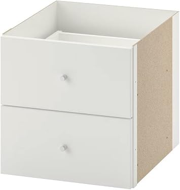 Ikea Kallax Insert with 2 Drawers, White, 33 x 33 cm : Amazon.de: Home ...