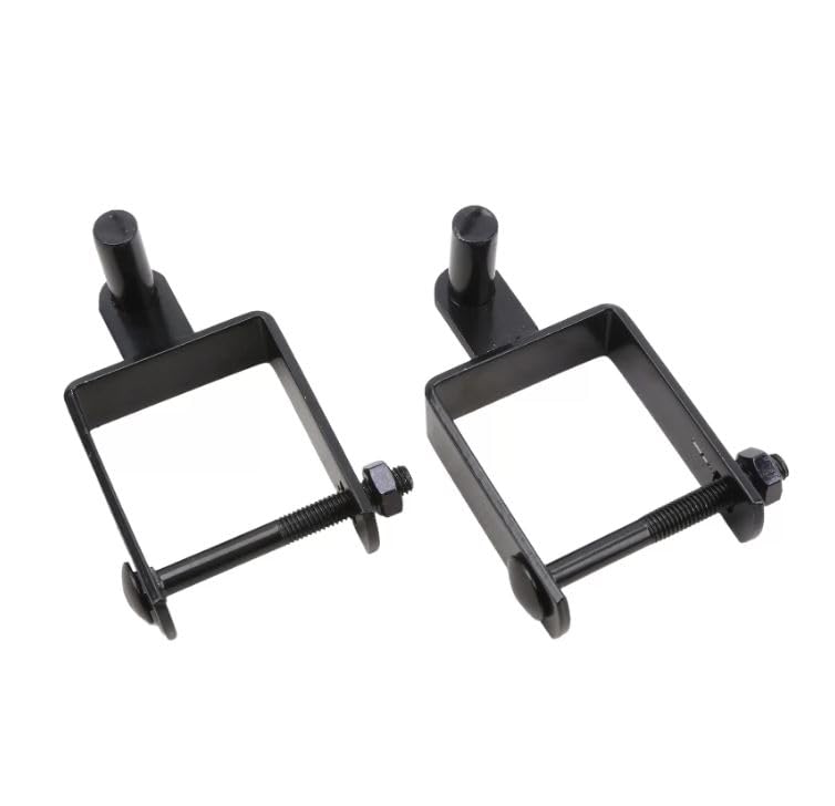 Amazon.com: 2 1/2" Square Male Black Hinge Pair with Bolt and Nut ...