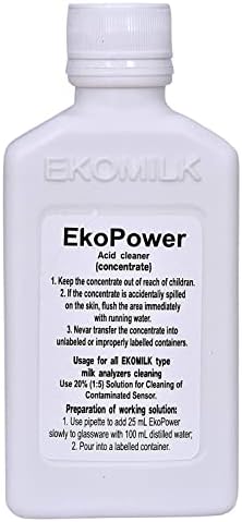 EkoMilk Monthly Milk Analyzer Cleaning Solution 200ML. (Pack of 2 ...