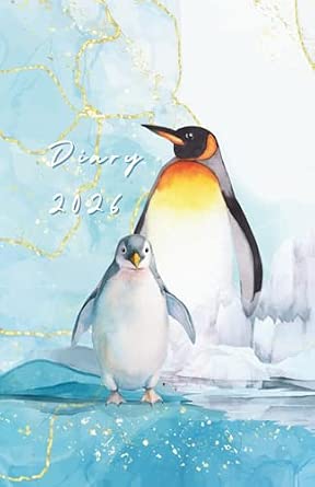 Diary 2026 - A5 Weekly Planner - Penguins - Wildlife-Themed Journal ...