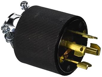 Hubbell HBL45115 Locking Plug, Variload, 4 Pole, 5 Wire, 30 amp, 600V ...