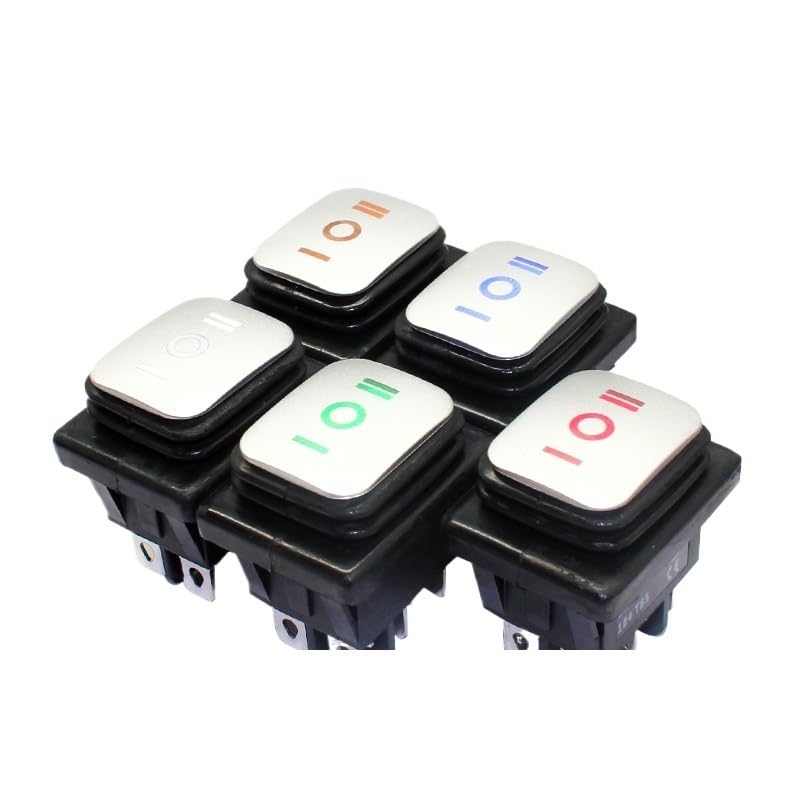 Snapklik.com : NSIXSURIM On Off On IP67 Sealed Rocker Switch 3 Way 6 ...