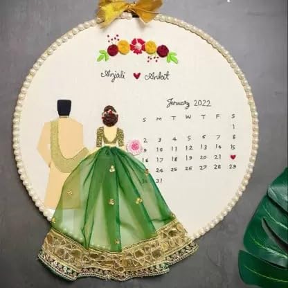 Craftosuit Customized Couple Gift Embroidery Hoop Embroidery Hoop ...