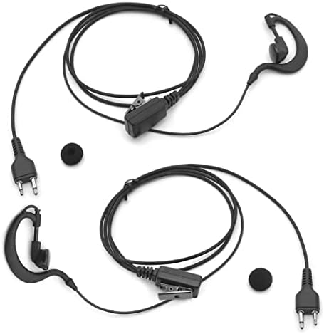 SUNDELY® 2 X Earpiece Headset for Icom Radio IC-V8 IC-F3G IC-F12 IC-F20 ...