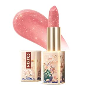 Amazon.com : Catkin Lip Balm Color Tinted Glitter Lipstick Ultra Hydrating Lip Moistrurizer ...