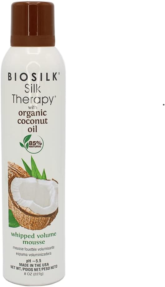 Amazon.com: Biosilk Silk Therapy with Coconut Oil Whipped Volume Mousse ...