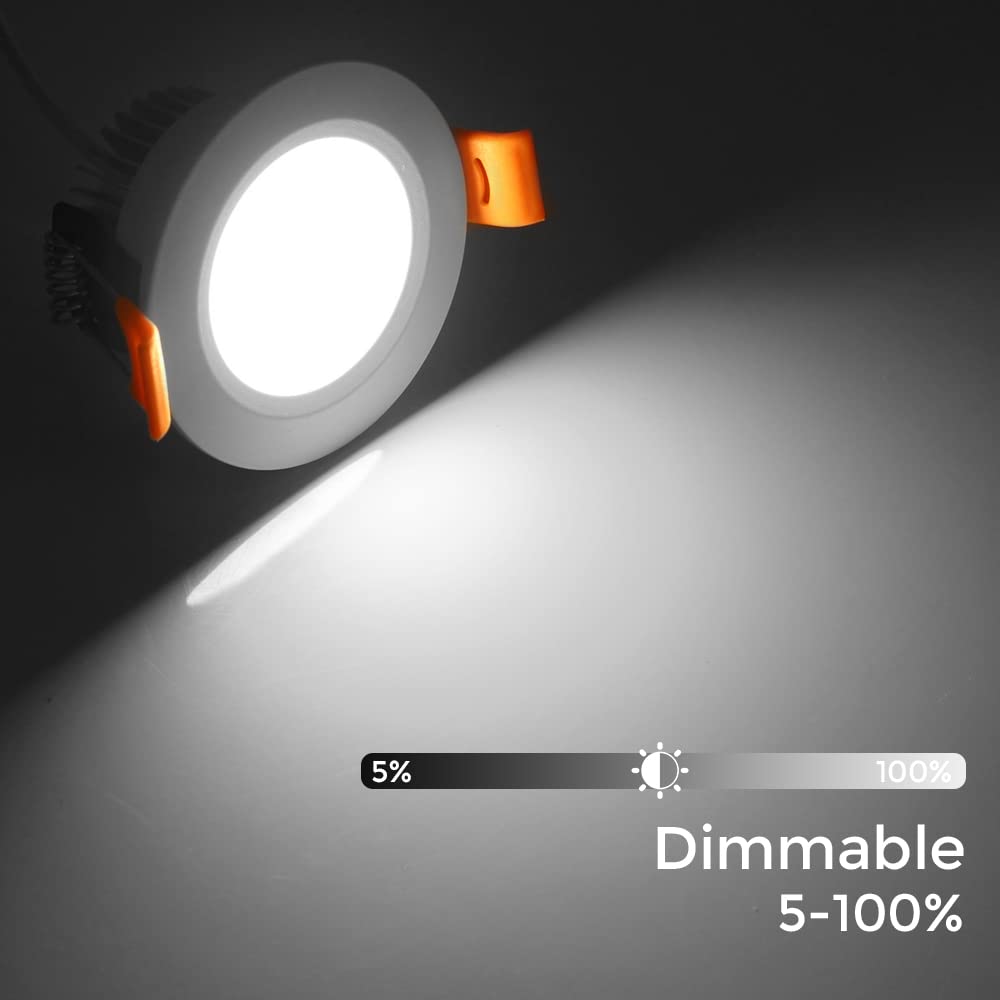 Snapklik.com : 2 Inch LED Recessed Lighting Dimmable Downlight, 3W(35W ...