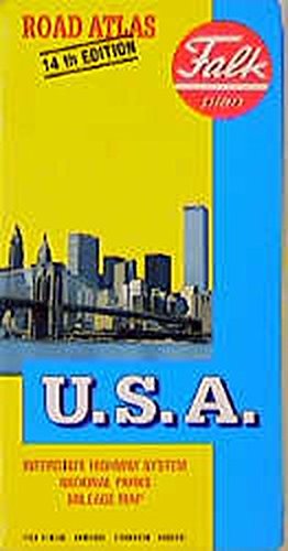 US-road-map (Falk Plan) by Falk-Verlag
