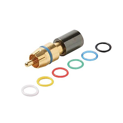 Amazon.com: RCA Compression Connector Mini RG59 Coaxial Gold PermaSeal ...