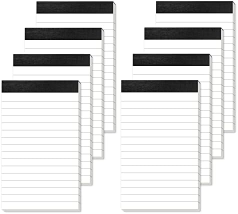 DIYASY 4 Pack A5 Legal Pads, 50 Sheets Ruled Refill Pads, 60gsm Lined ...